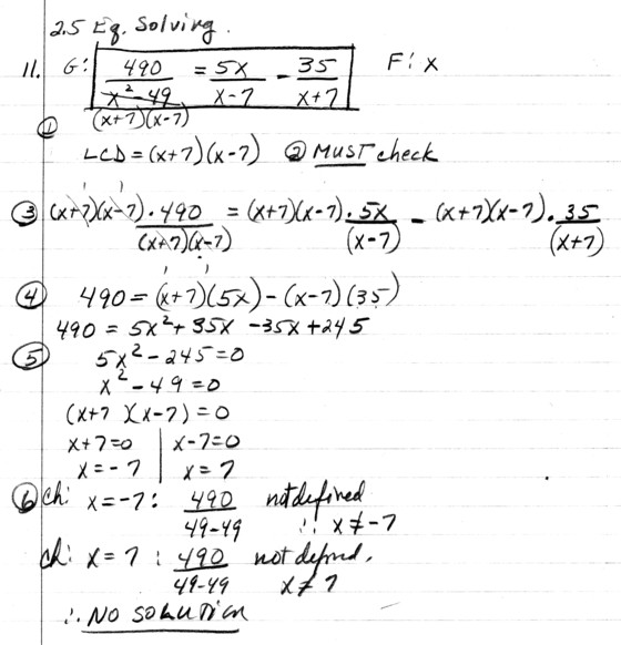 PRECALC Homework Problems